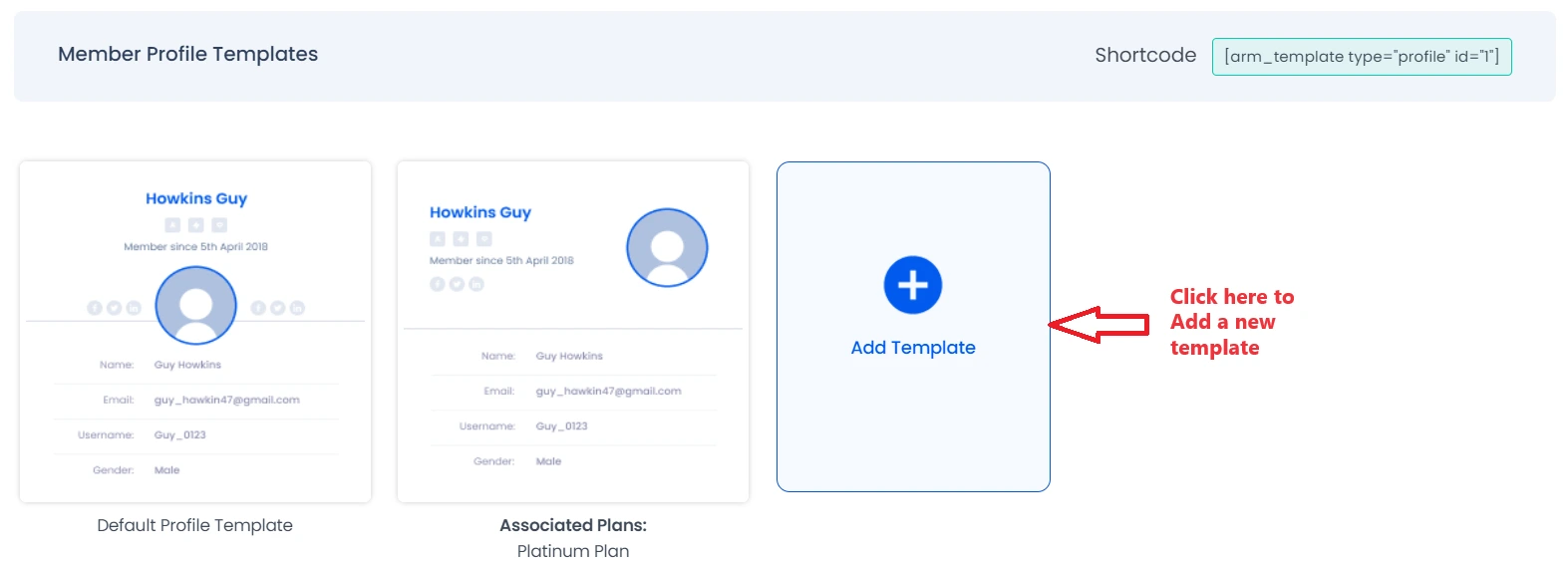 Member Profile Templates | ARMember